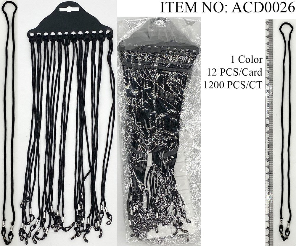 GLASSES STRING BLACK – Dollar Wholesale